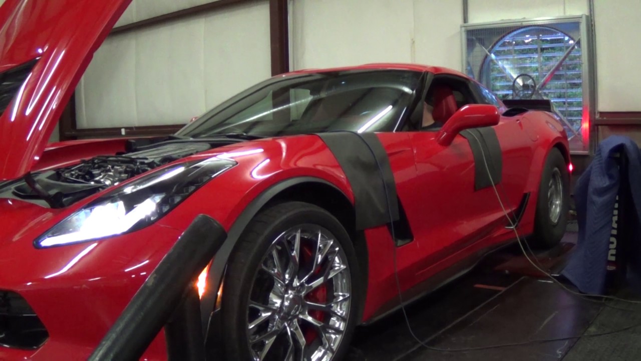 Dynoing the C7 Z06 stock and with Cold Air Intake! - YouTube
