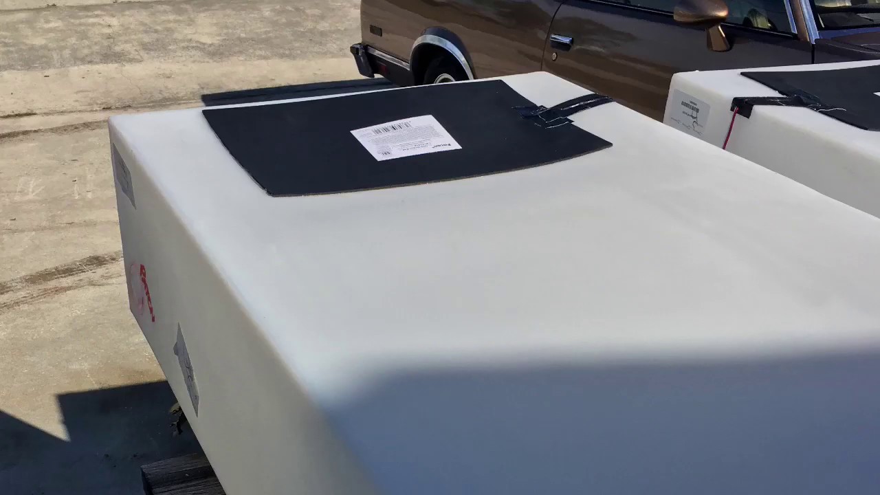 RV Trailer Build #28 - Fresh Water Tanks with Warmers Installed. Black ...