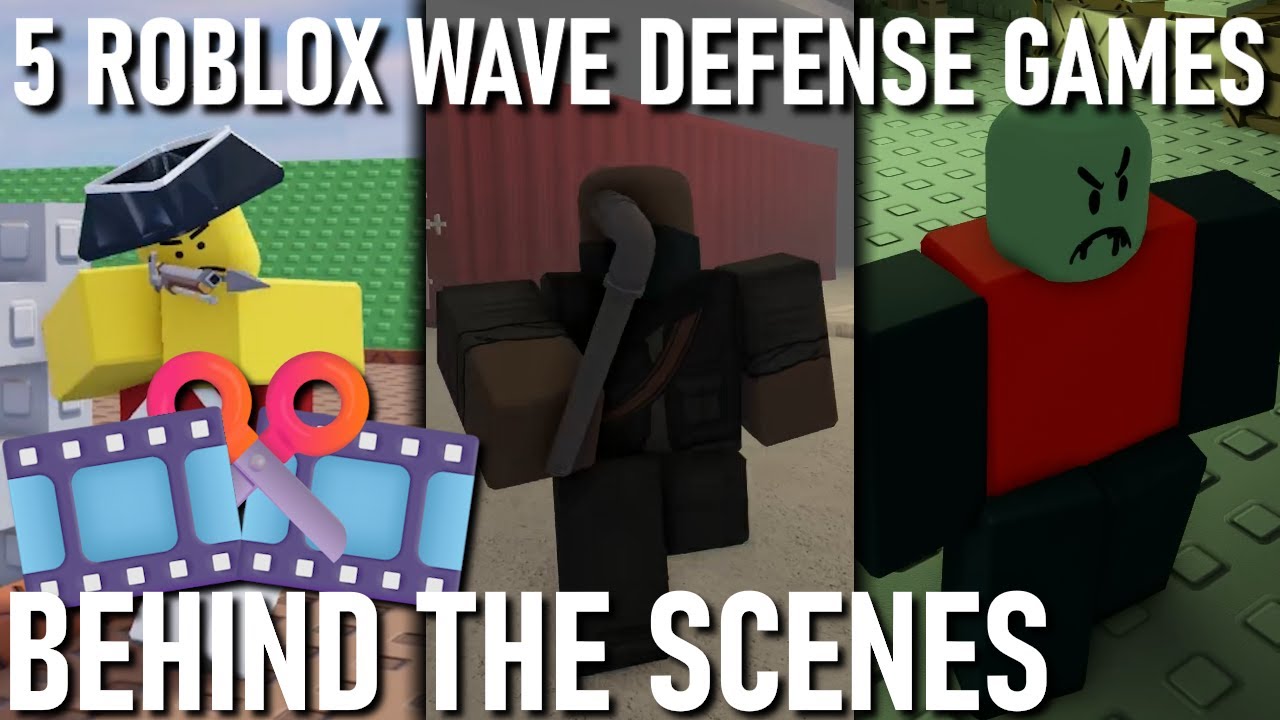 Behind The Scenes - 5 Roblox Wave Defense Games - YouTube