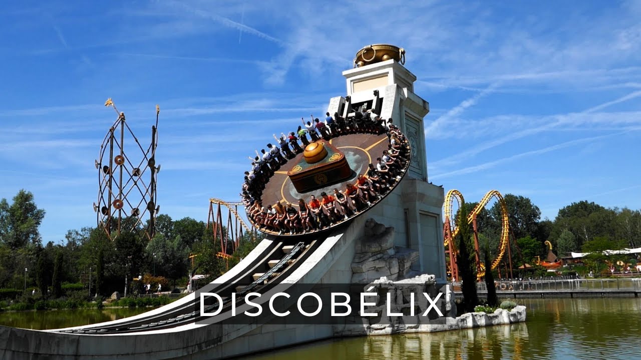 Discobélix - Beautifully Themed Disk'o Coaster | Parc Astérix | OnRide POV - YouTube