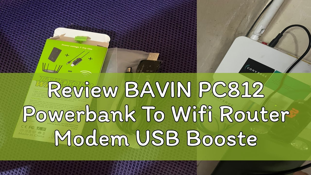 Review BAVIN PC812 Powerbank To Wifi Router Modem USB Booster Charging ...