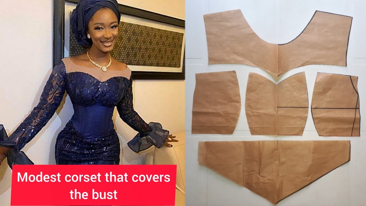 How to draft 2 types of Underbust Corset with Yoke || Modest Corset pattern drafting || - YouTube