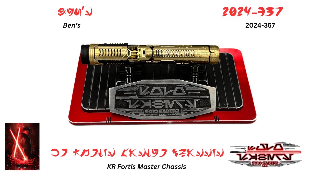 Ben's KR Sabers Fortis Neopixel Lightsaber Goth Master Chassis Install ...