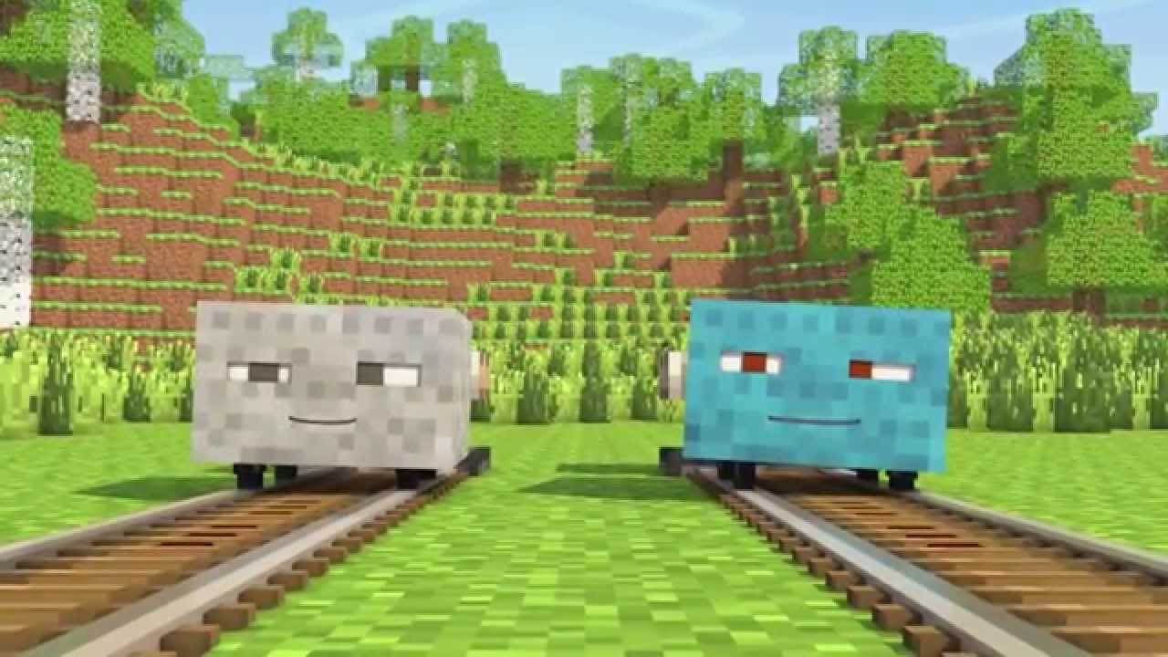 Talking Blocks Minecarts Minecraft Animation - YouTube