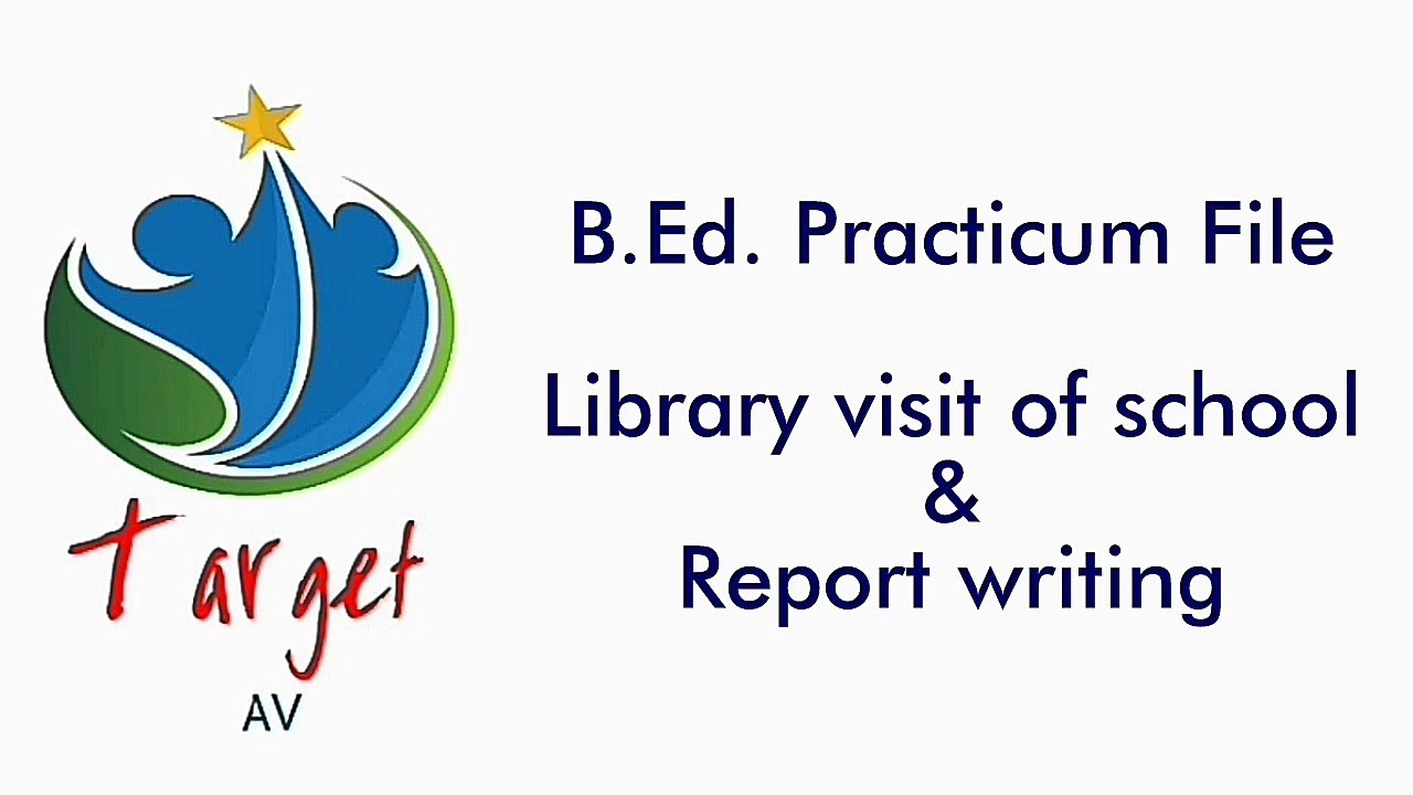 Library visit of school and report writing | Practicum work - YouTube