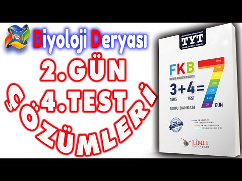 LİMİT YAYINLARI FKB TYT Biyoloji Deneme Çözümü (2.Gün 4.Test Güncel) #BiyolojiDeryası