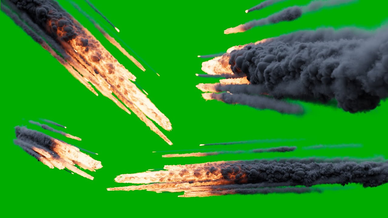 Realistic Meteor Green Screen | green screen meteor | green screen ...
