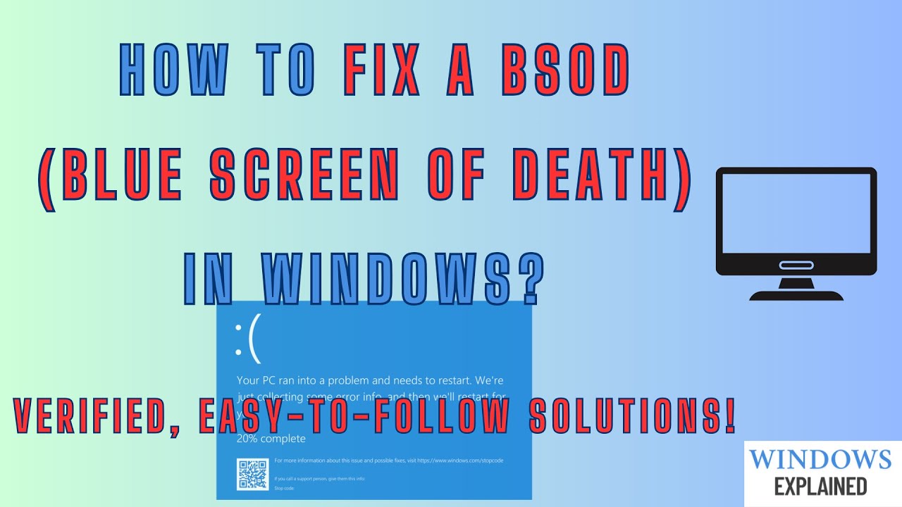 Verified Fixes for BSOD in Windows 10/11 [Must Try] - YouTube