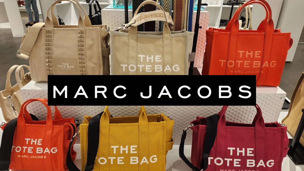 MARC JACOBS OUTLET *THE MEDIUM TOTE CANVAS BAG IN VARIETY OF COLORS AND ...