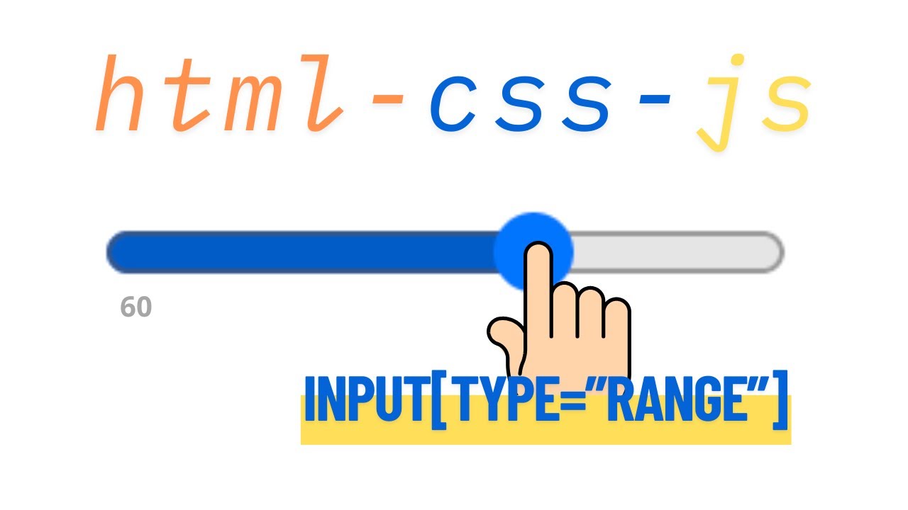 Créer un slider dynamique avec input range en HTML & JavaScript 🔥 ...