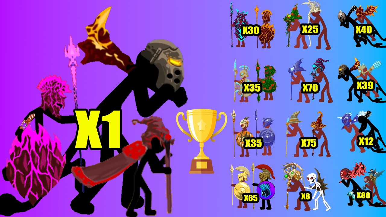 NEW SKINS GIANT LEADER VS KYTCHU, SPEARTON, GIANT BOSS, ARCHER GOLD ...