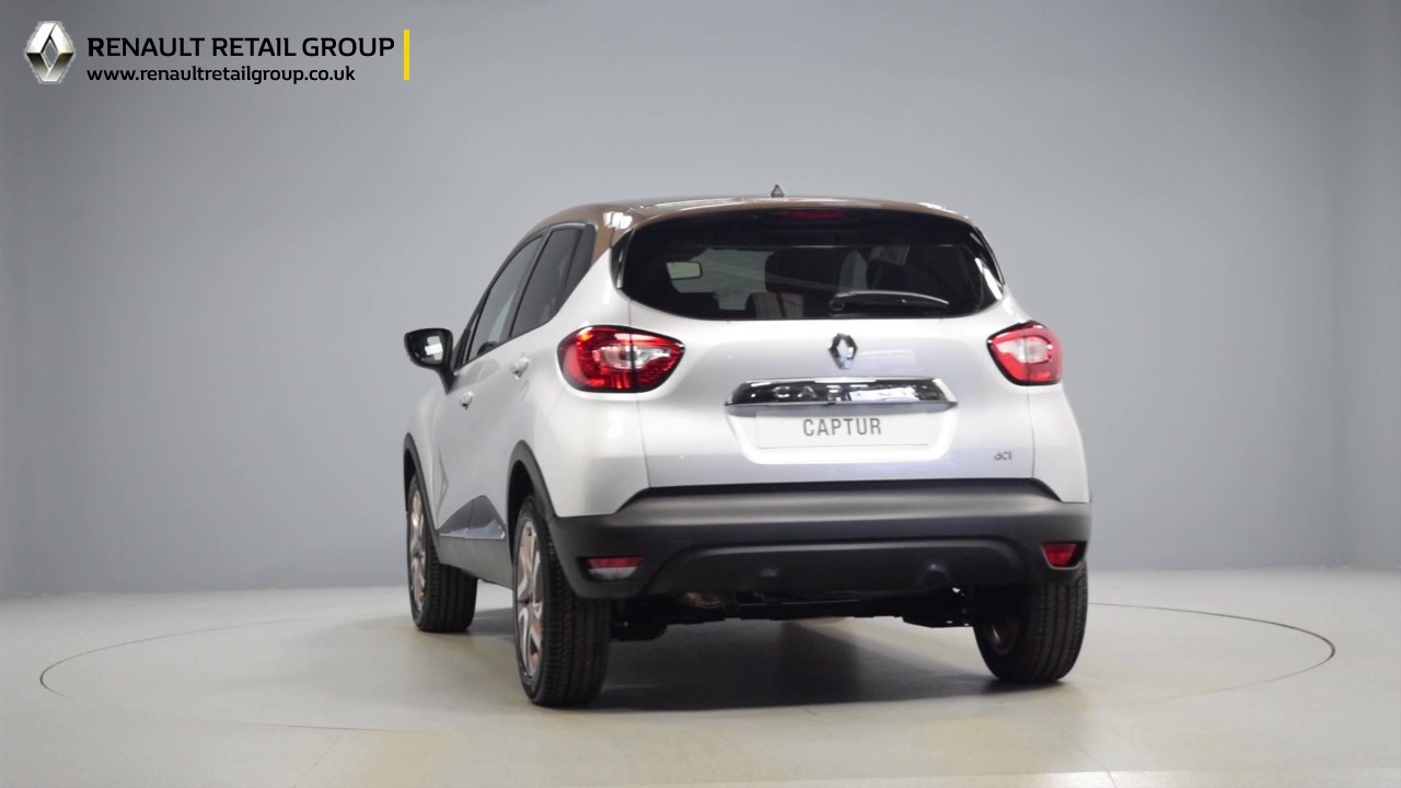 Renault Captur Iconic Silver Brown Cappuccino Roof - YouTube