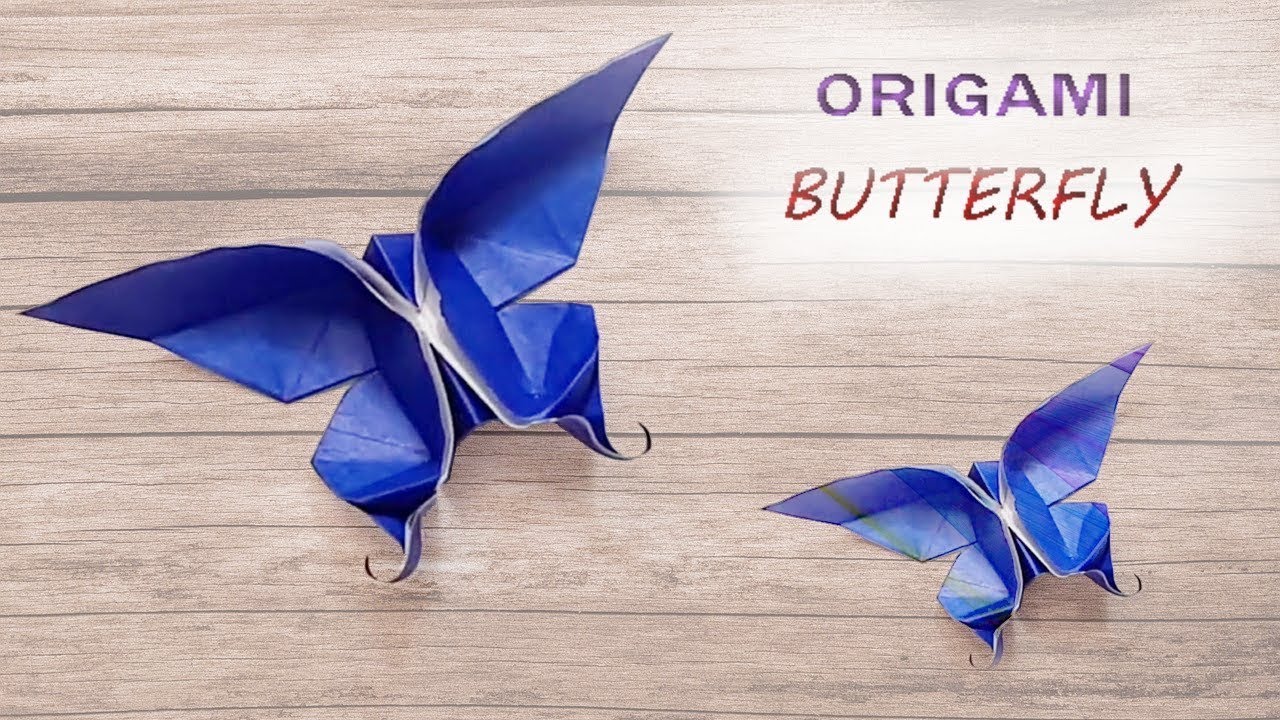 ORIGAMI BUTTERFLY - PAPER BUTTERFLY ORIGAMI [How To Make an Origami ...