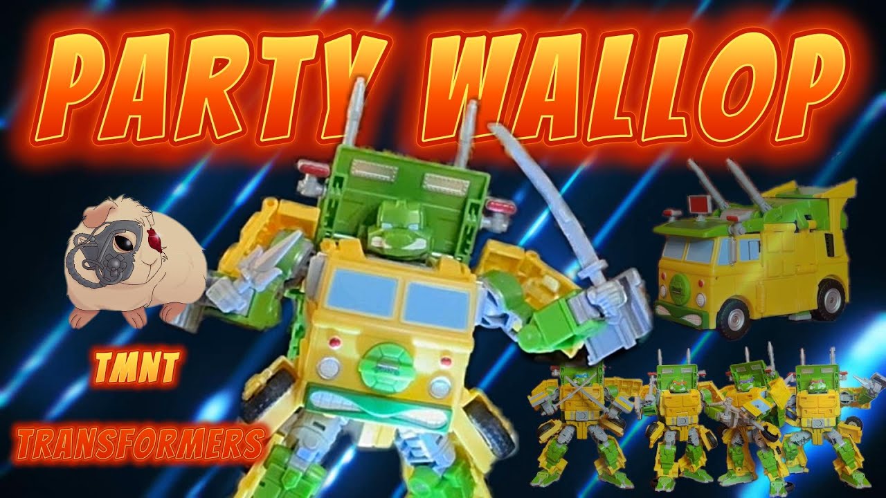 TMNT x Transformers ... Party Wallop ... Turtle Van Figure - YouTube