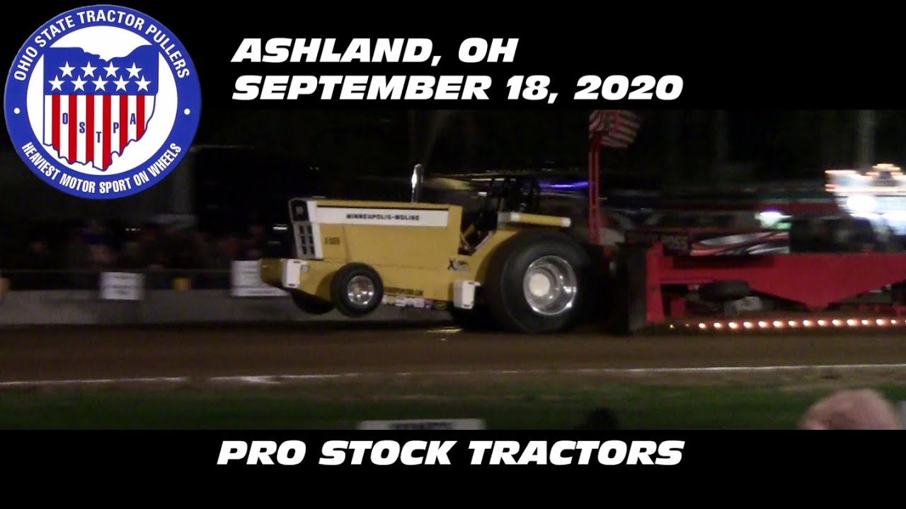 9/18/20 OSTPA Ashland, OH Pro Stock Tractors - YouTube