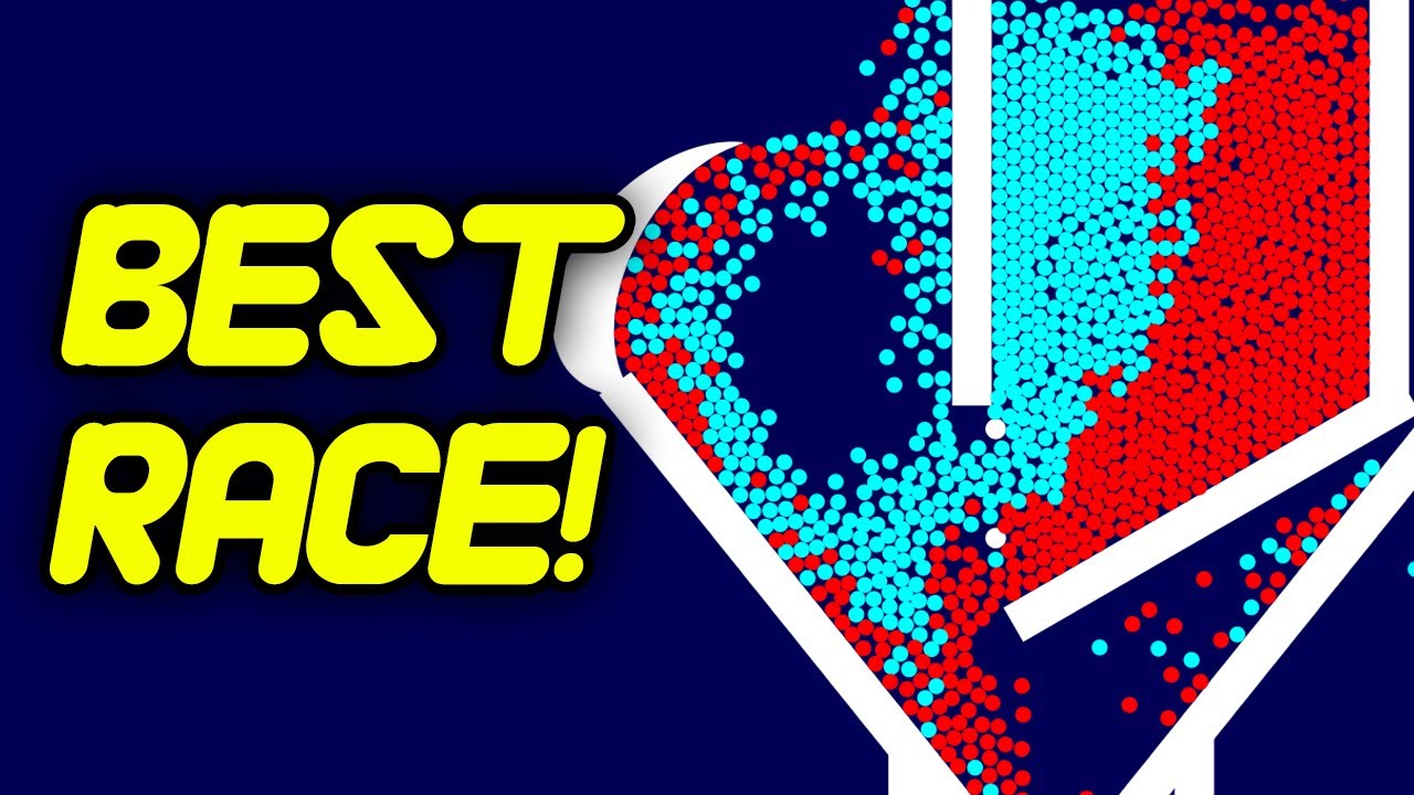 Marble run 2D: 4 COLORS Marble Race in Algodoo - LEAGUE - YouTube