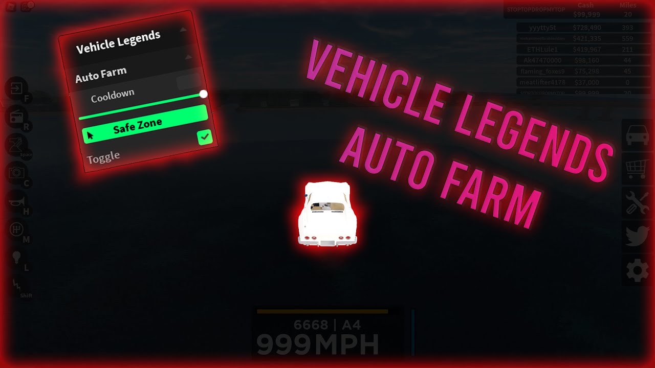 Roblox Vehicle Legends OP Script | Auto Farm - YouTube