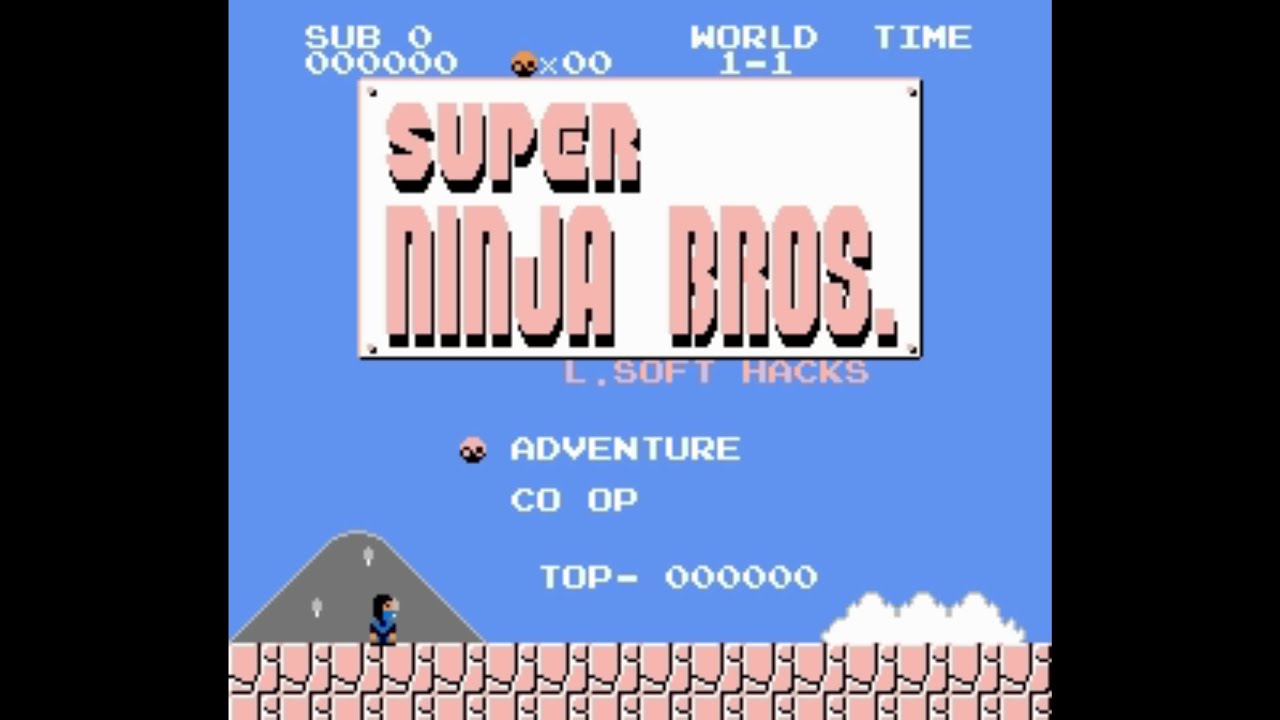 SMB Hack Longplay - Mortal Kombat Bros Sub Zero Mythologies Quest - YouTube