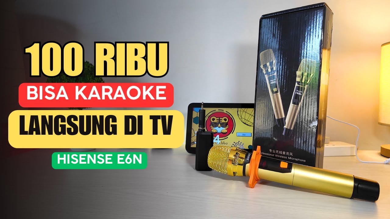 MIC WIRELESS MURAH 100 RIBUAN BUAT KARAOKE DI TV HISENSE 43E6N ...