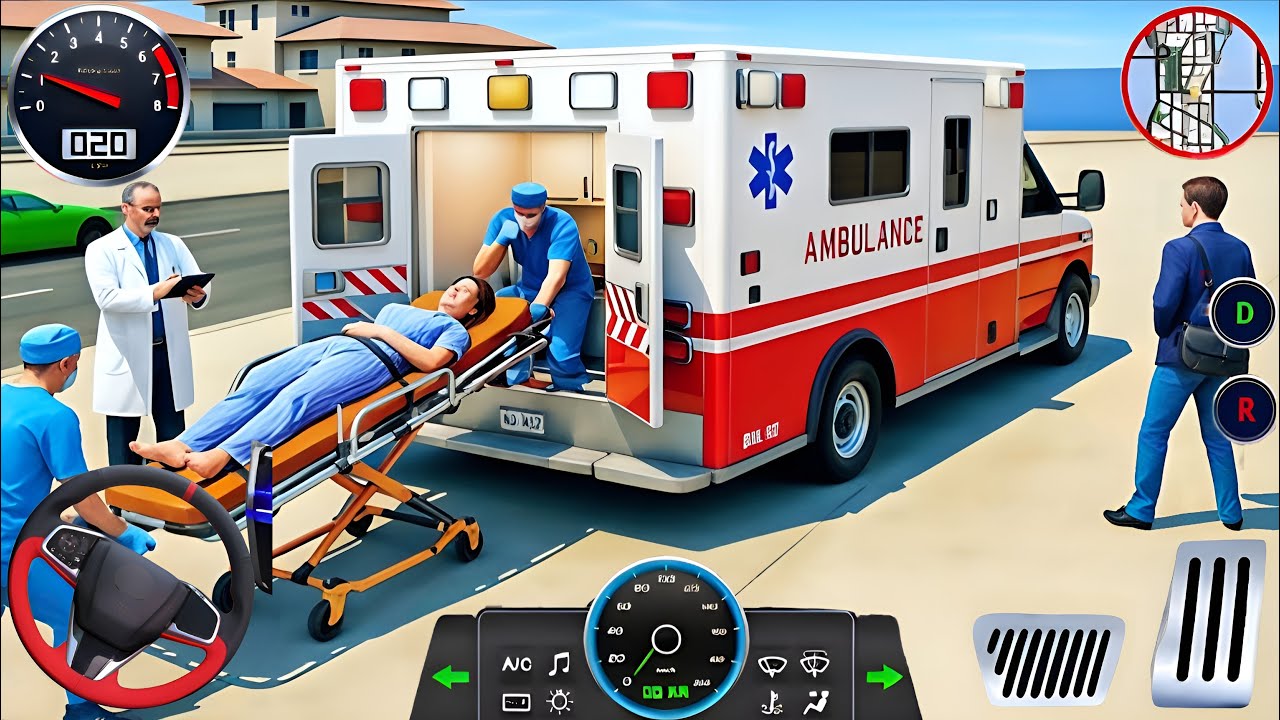 Ambulance City Rescue Simulator - 911 US Emergency Ambulance Driving 3D ...