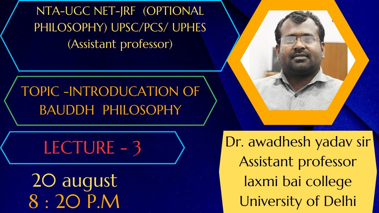TOPIC -INTRODUCATION OF BAUDDH PHILOSOPHY||Philosophy optional|IAS/ PCS ...
