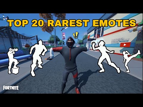 Top 20 Rarest Emotes in Fortnite - YouTube