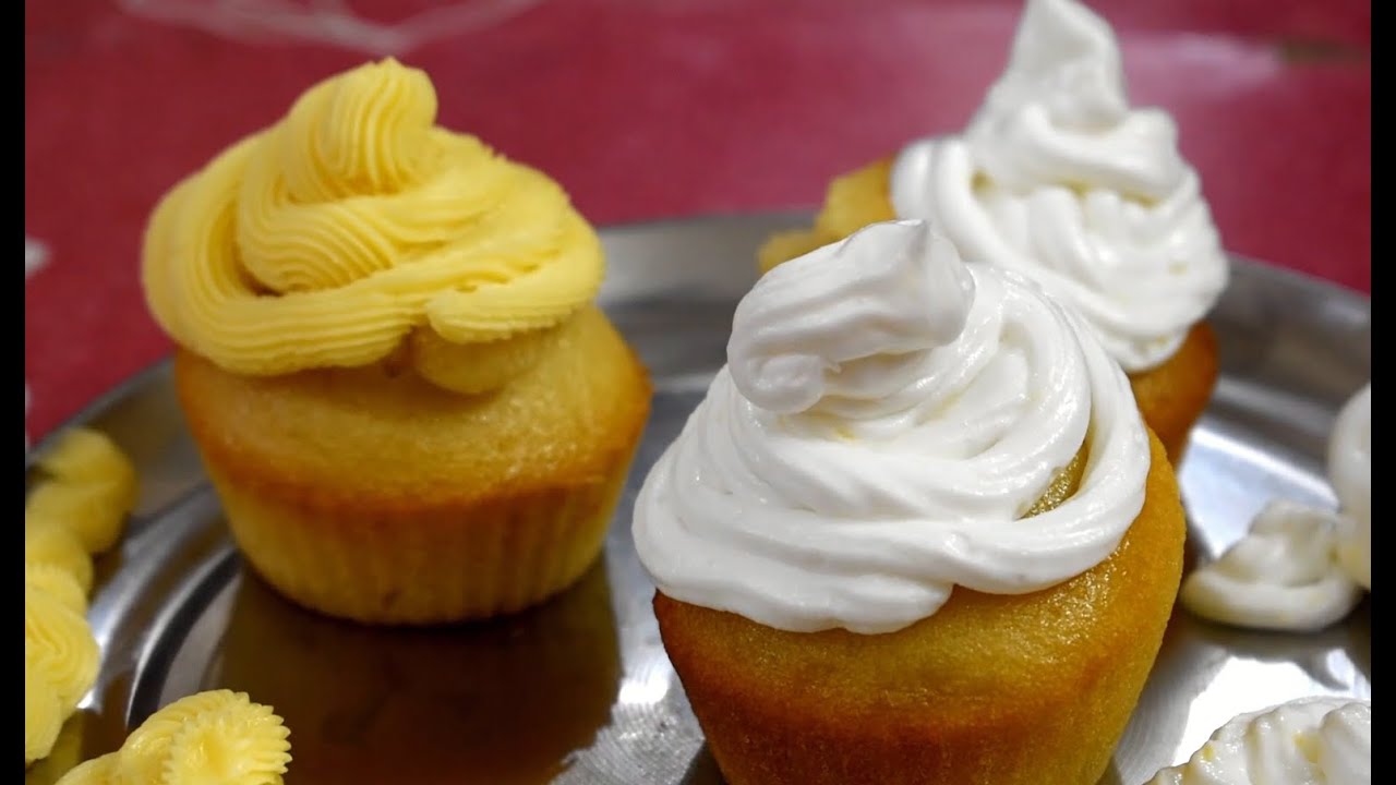 How to make 2 types of Cake Cream at home/Using whipping cream powder ...