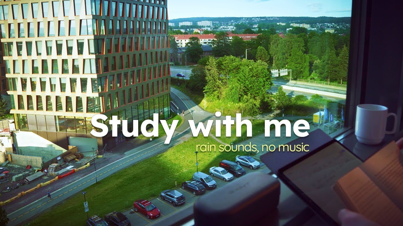 Reading while the world passes by 🌧️ Rain, Distant Traffic | 2-HOUR ...