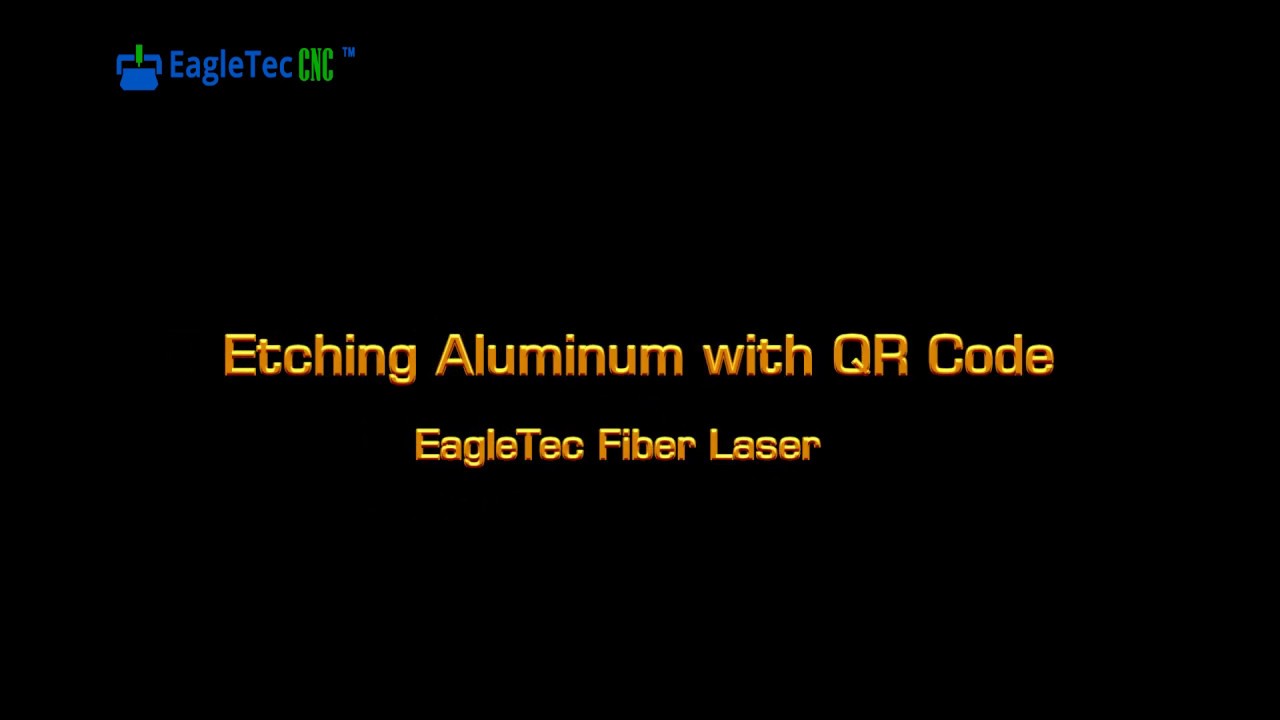 Small Laser Fiber Marking Machine Etching Aluminum with QR Code ...