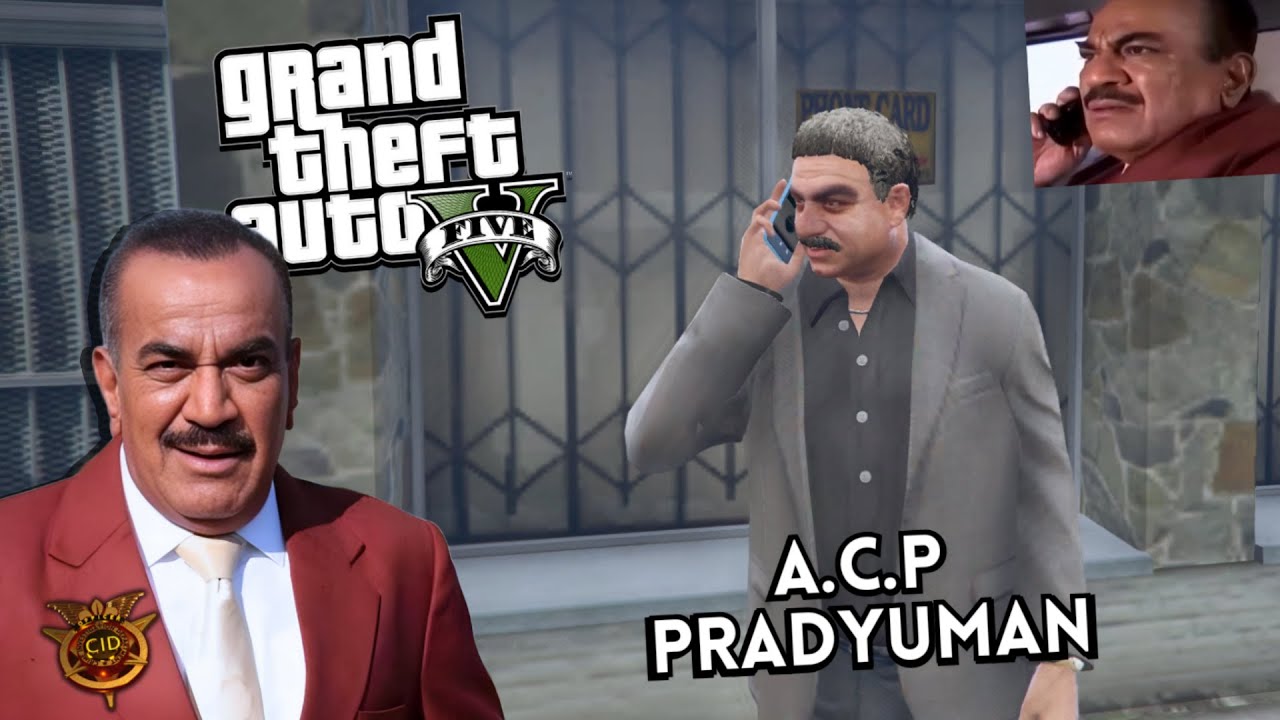 ACP Pradyuman Plays GTA 5 | C.I.D Funny Video - YouTube