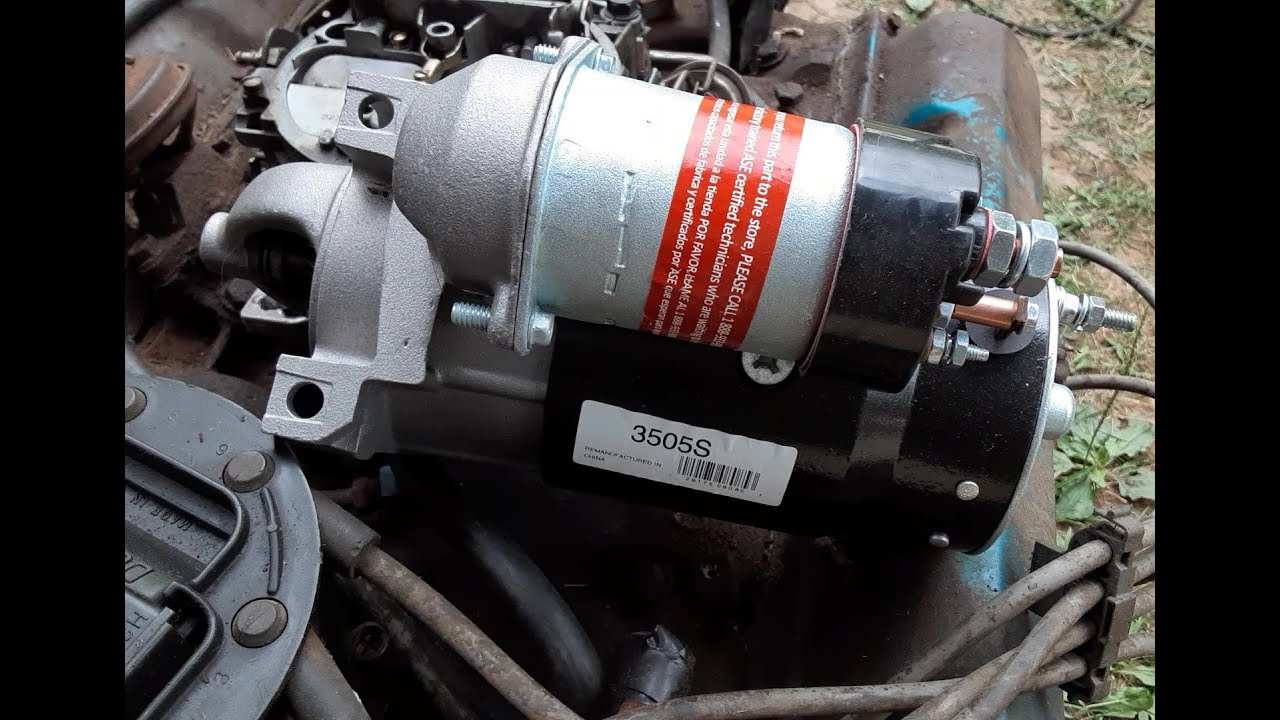 New Starter For The Olds 350 And Start Up And Rev - YouTube
