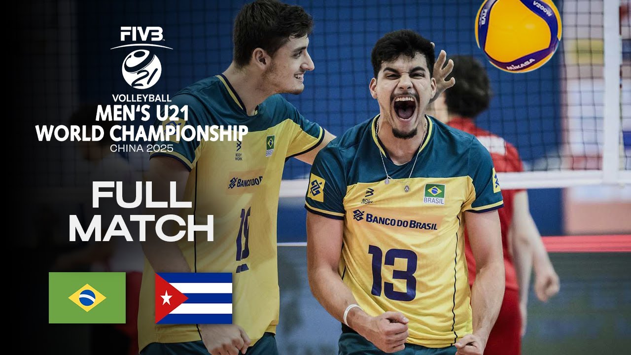 Brazil vs. Cuba - Pool C | Men's U21 World Champs 2025 - Full Match ...