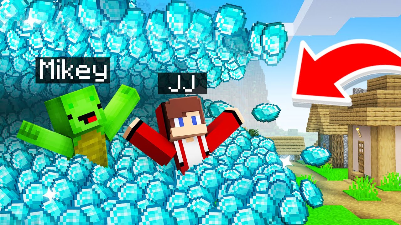 Diamond Tsunami vs Mikey and JJ in Minecraft (Maizen) - YouTube