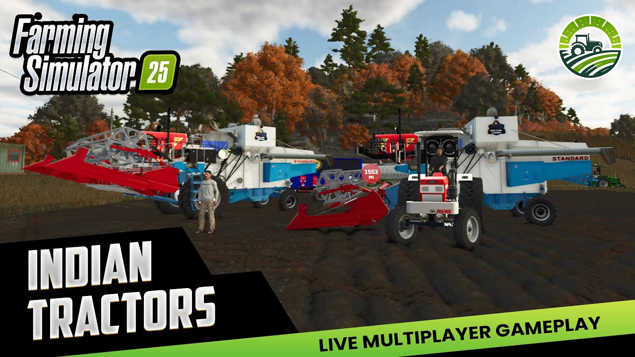 Live Farming Simulator 25 Multiplayer With Indian Tractors #fs25 # ...