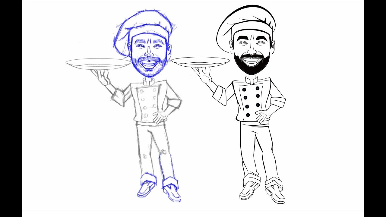 Como Vetorizar um mascote, desenho feito a lápis no Corel Draw P2-JM ...