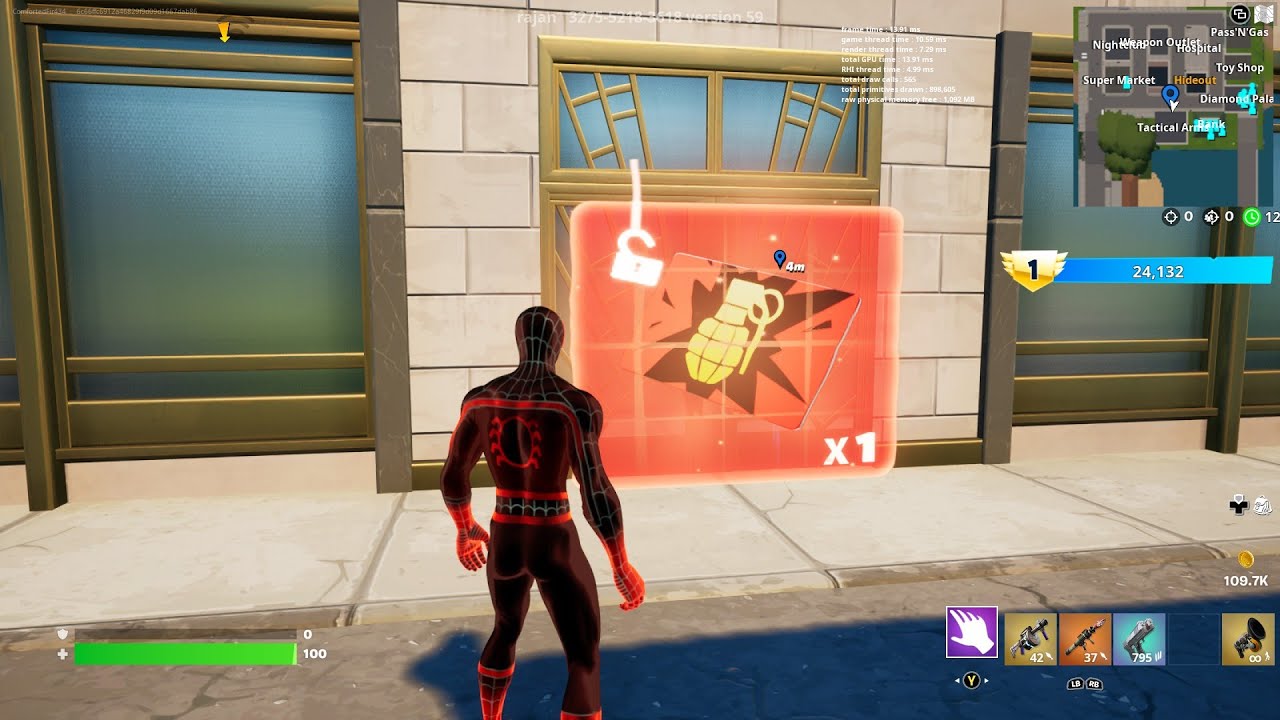 where to find tactical arms keycard in crime city (fortnite) #ad use ...