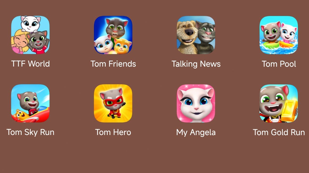 Tom&Friends Android Gameplay: Talking Tom & Friends World,Talking Tom ...