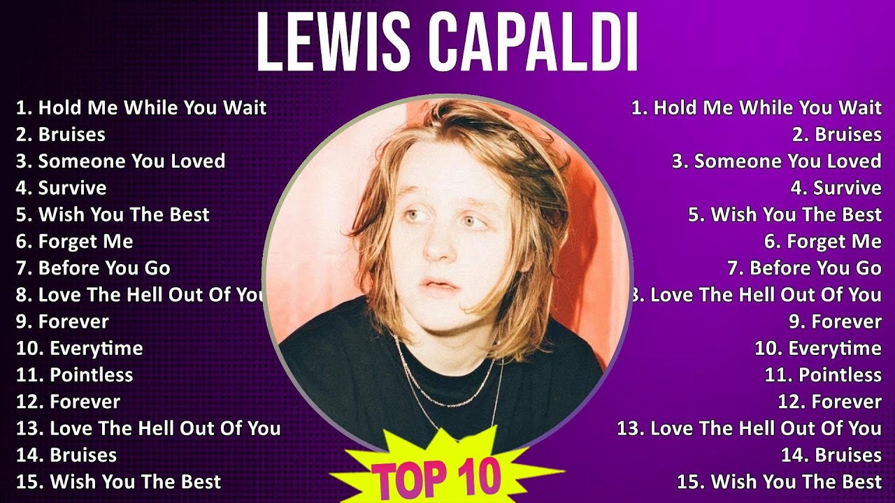 Lewis Capaldi 2025 MIX Playlist - Hold Me While You Wait, Bruises ...