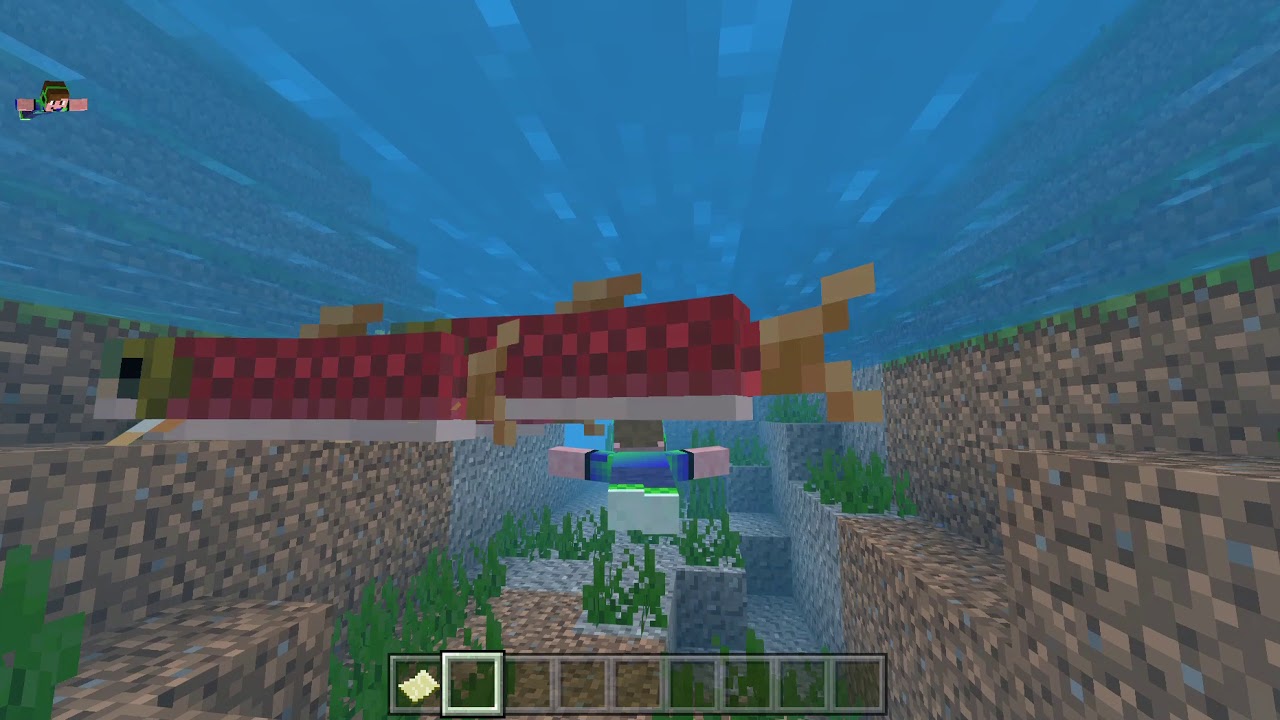 Minecraft new swim animation - YouTube