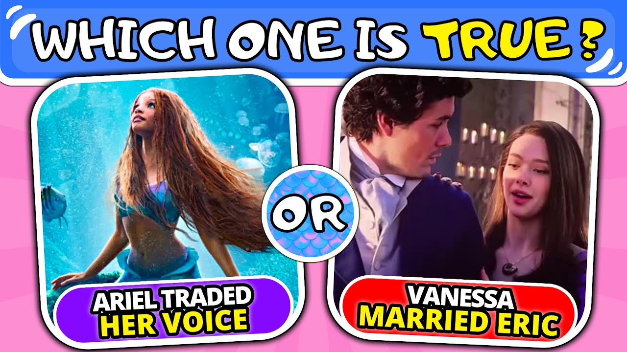 The Little Mermaid Quiz 🧜‍♀️ - TRUE or FALSE - YouTube