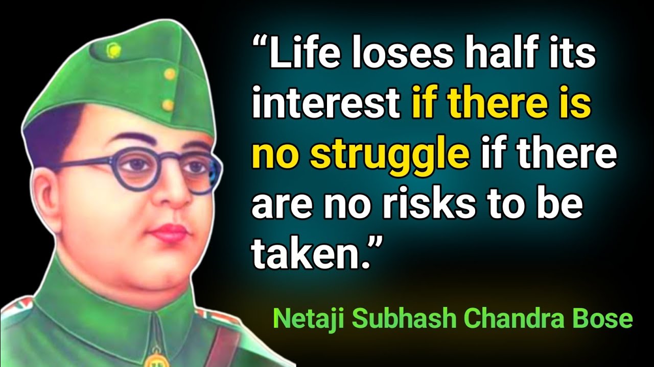 Netaji Subhash Chandra Bose Motivational Video | Successful Life ...