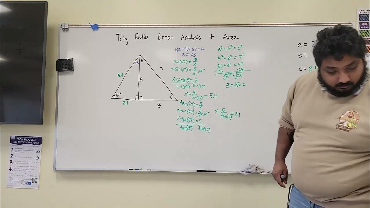 Applying Trig Ratios to Solve For Area - YouTube