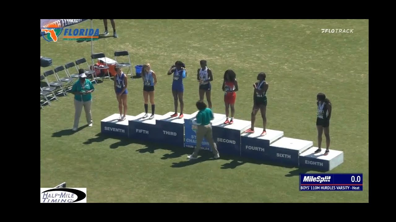 Harrison Robinson wins the Fhsaa 2A state title in 110 Hurdles - YouTube