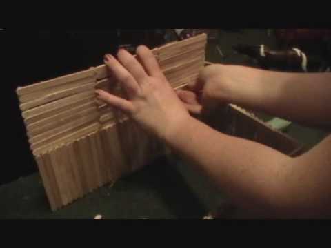 how to make a Breyer barn out of popsicle sticks *part 3* - YouTube