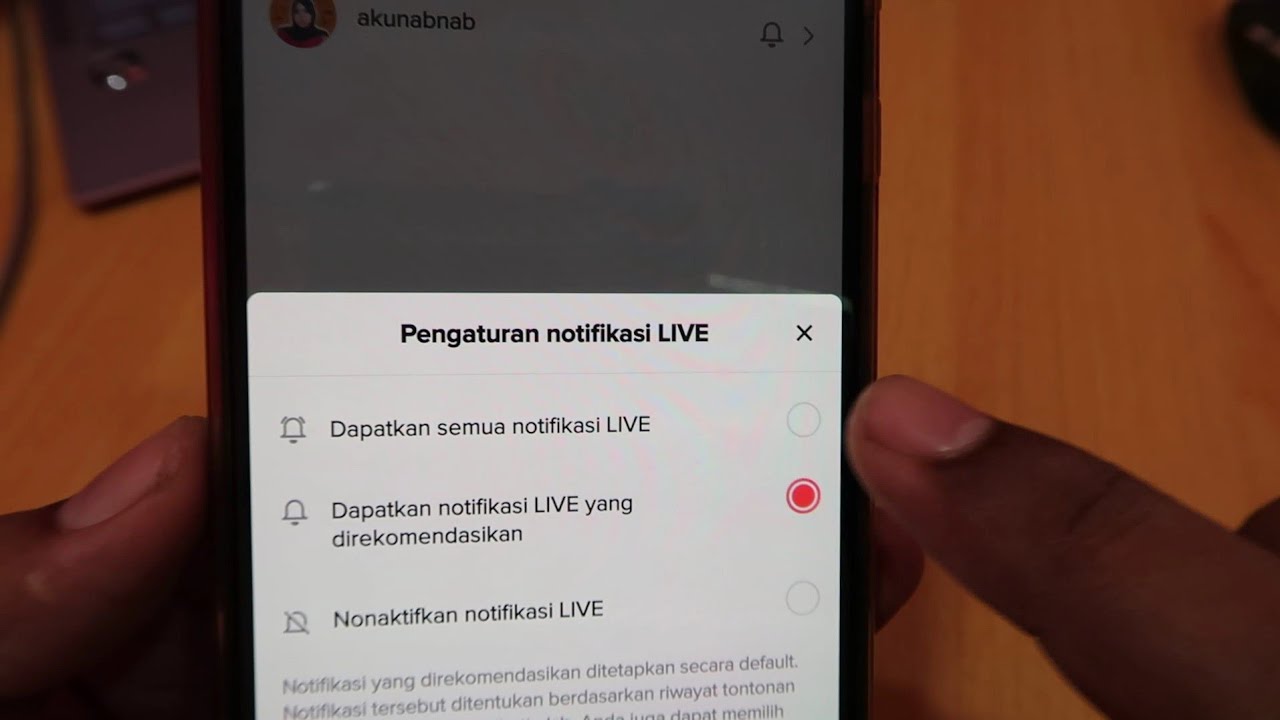Cara Mendapatkan Notifikasi Live Tiktok - YouTube