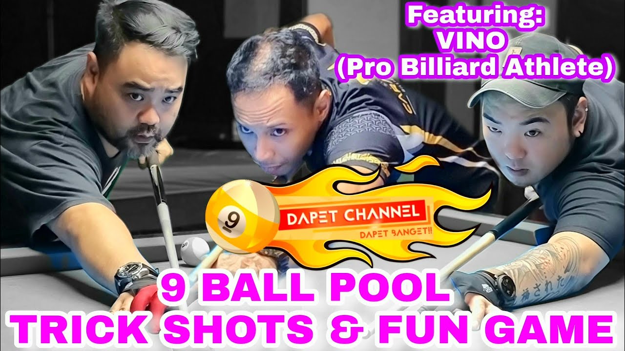 ATLET BILLIARD SHOWDOWN!! 9-BALL POOL TRICK SHOTS & FUN GAMES BARENG ...