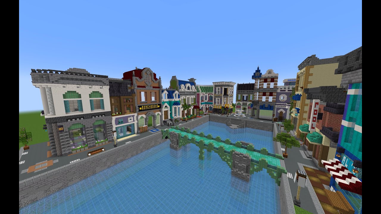 Bridge over the pound in Minecraft! - YouTube