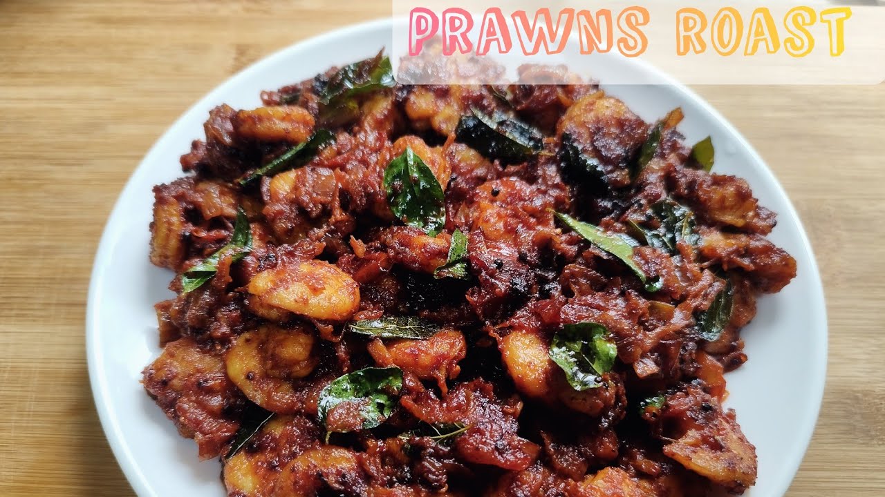 Prawns roast, how to make prawns roast, prawns roast kiase banaye - YouTube