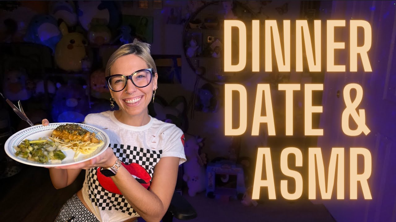 Dinner Date & ASMR Coloring with Calming Energy to Relax You | Tip for ...