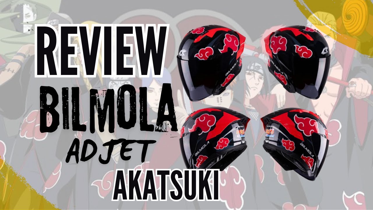 BILMOLA AD JET X NARUTO AKATSUKI (LIMITED EDITION) | HELMET REVIEW ...